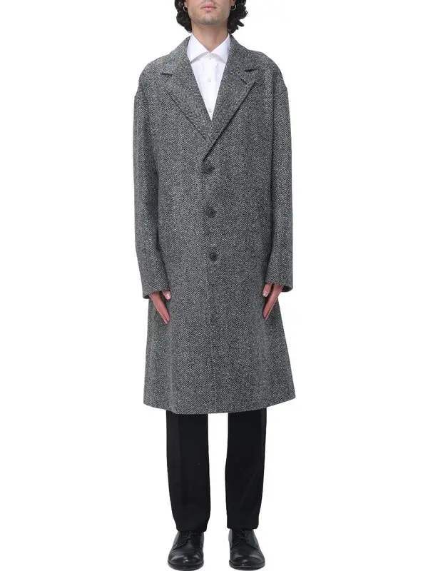 Herno Single Breasted Coat - Charcoal