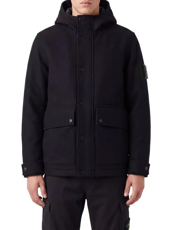 Stone Island Hooded Jacket - Blue