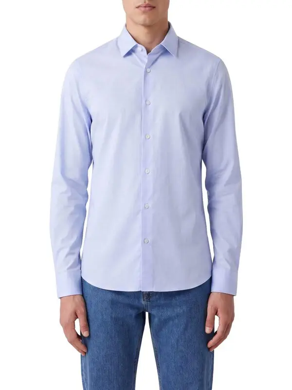 RRD Long-sleeved Polyamide Jersey Shirt With French Collar - Blue 1
