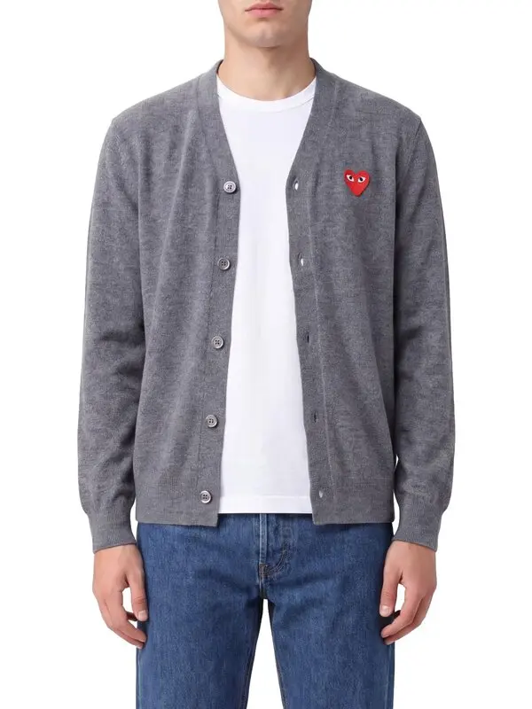 Play Comme Des Garcon Cardigan - Grey