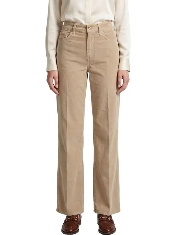 7 For All Mankind Corduroy Jeans - Natural