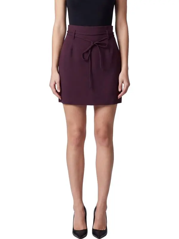 TWINSET Belted Mini Skirt - Red