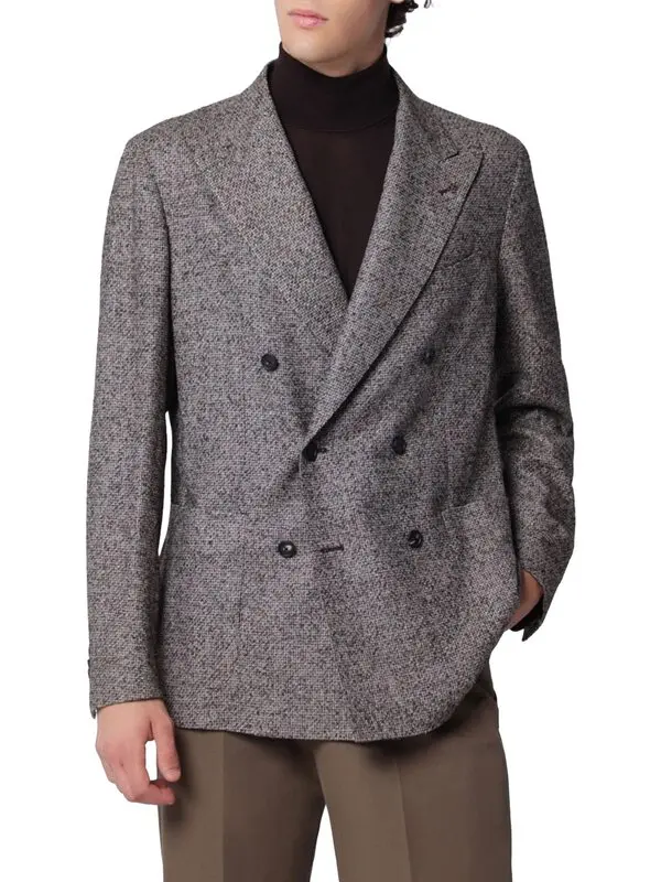 Tagliatore Double Breasted Jacket - Brown