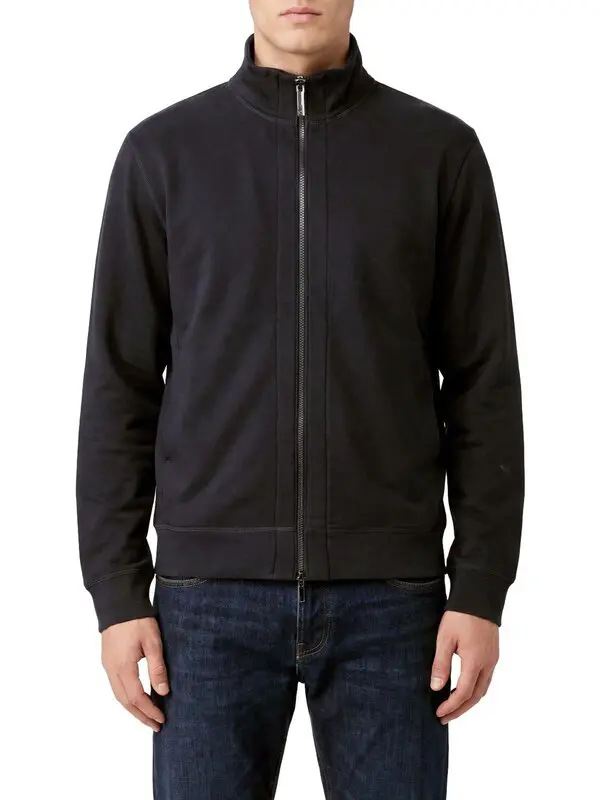 Emporio Armani Full Zip Sweatshirt - Black