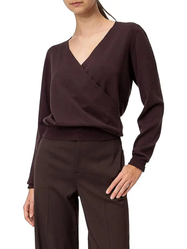 TWINSET Wrap Sweater - Brown