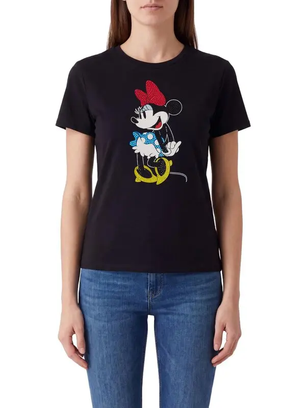 Liu Jo Disney Minnie Mouse Graphic T-shirt - Black 1