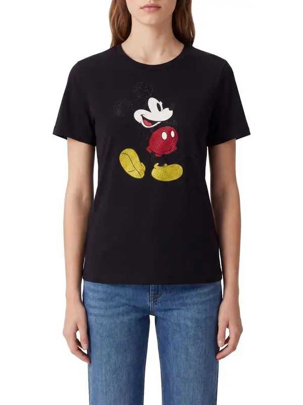 Liu Jo Disney Minnie Mouse Graphic T-shirt - Black