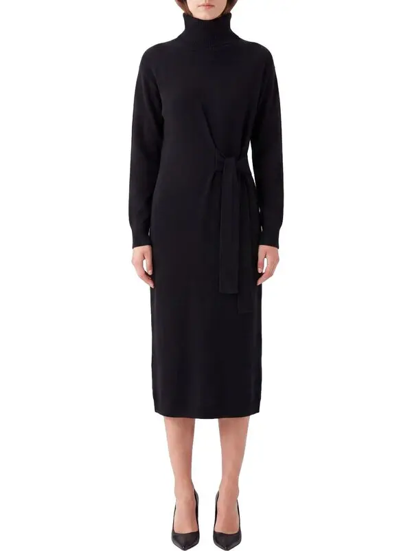 Liu Jo Long Sleeve Knit Dress - Black