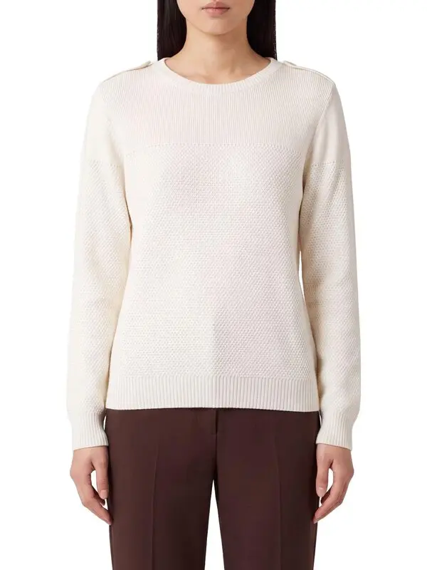 Liu Jo Crew Neck Pullover - White