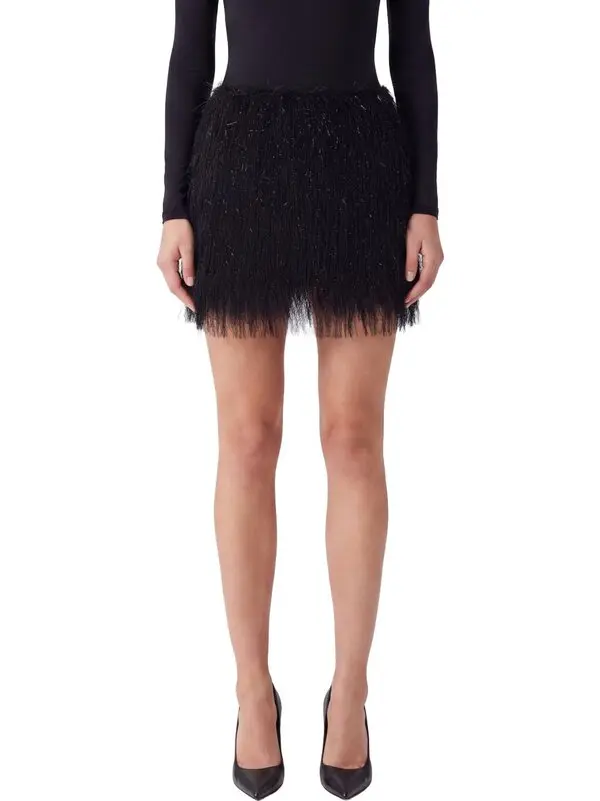 Liu Jo Embellished Mini Skirt - Black