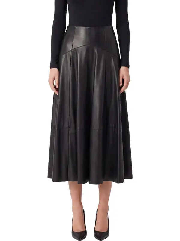 Liu Jo Leather Skirt - Black