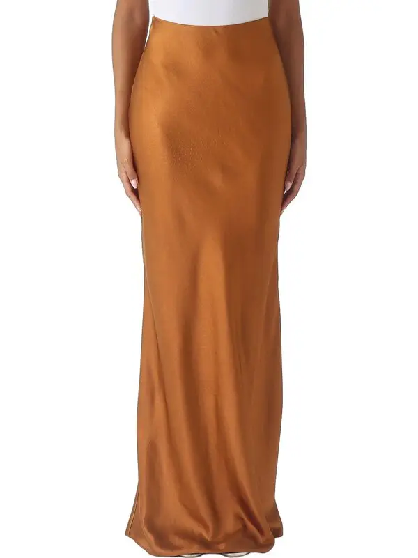 Elisabetta Franchi Textured Maxi Skirt - Brown