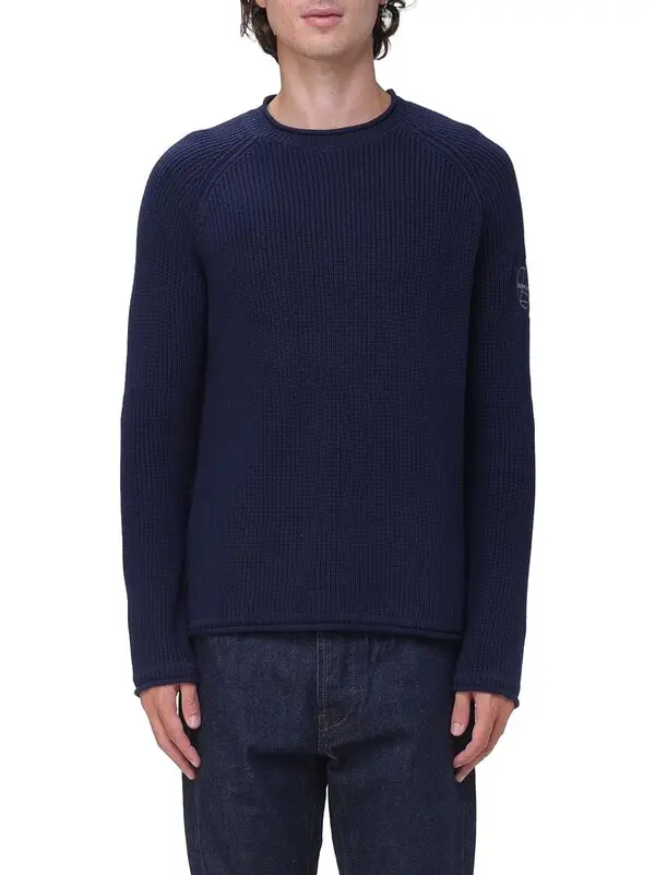 MURPHY&NYE Ribbed Crew Neck Sweater - Blue