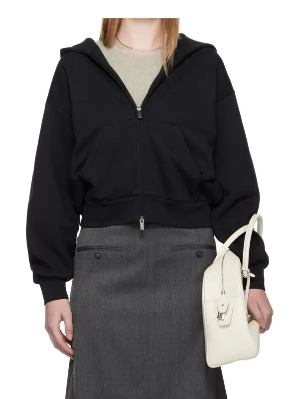 Fear Of God Metallic Logo Zipped Hoodie - Black