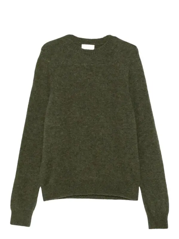Dries Van Noten Crew Neck Cropped Sweater - Forest