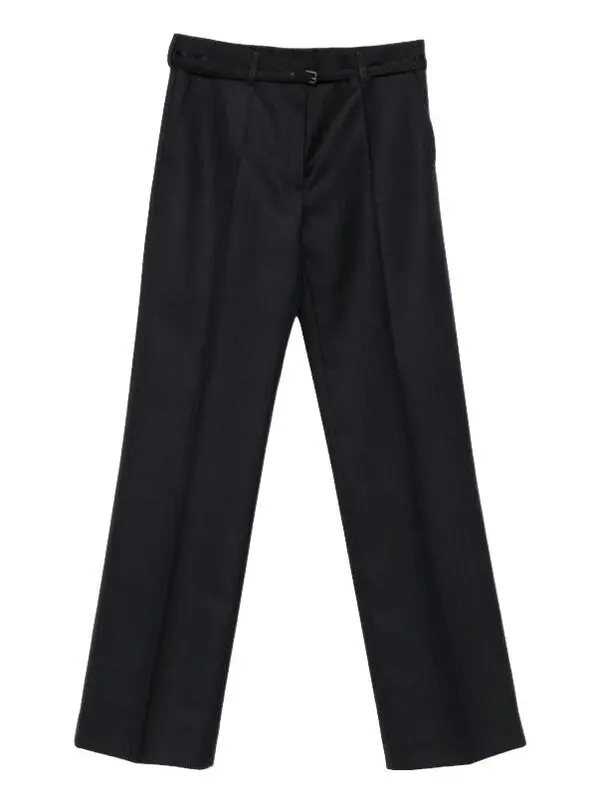 Dries Van Noten Wide-leg Pinstripe Trousers - Blue