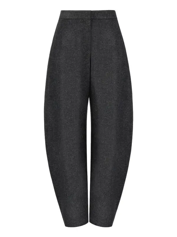 Alaïa Round Light Wool Pants - Anthracite
