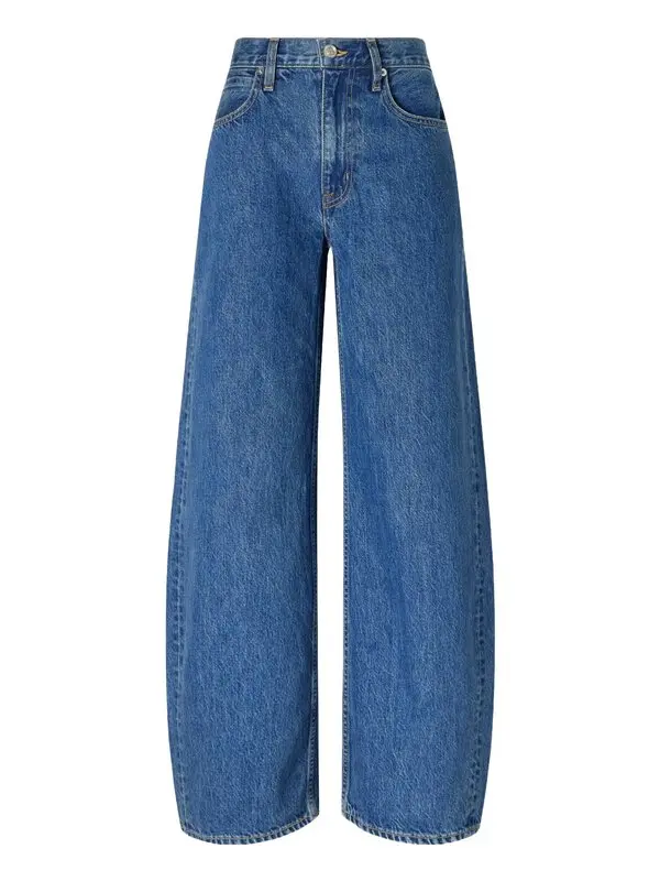 SLVRLAKE Belt Loop Wide Leg Jeans - Blue