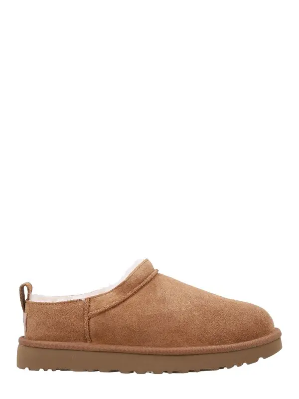 UGG Mini Classic Micro Sheepskin-lined Suede Boots - Chesnut