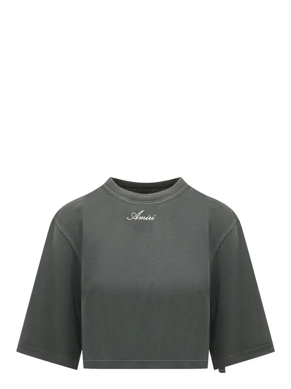Amiri Cropped T-shirt - Black