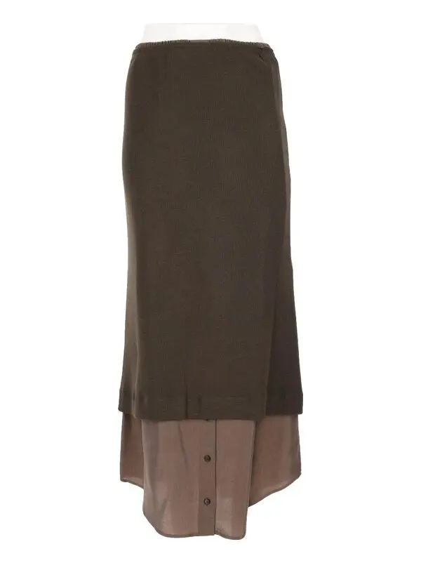 ALYSI Midi Skirt - Brown