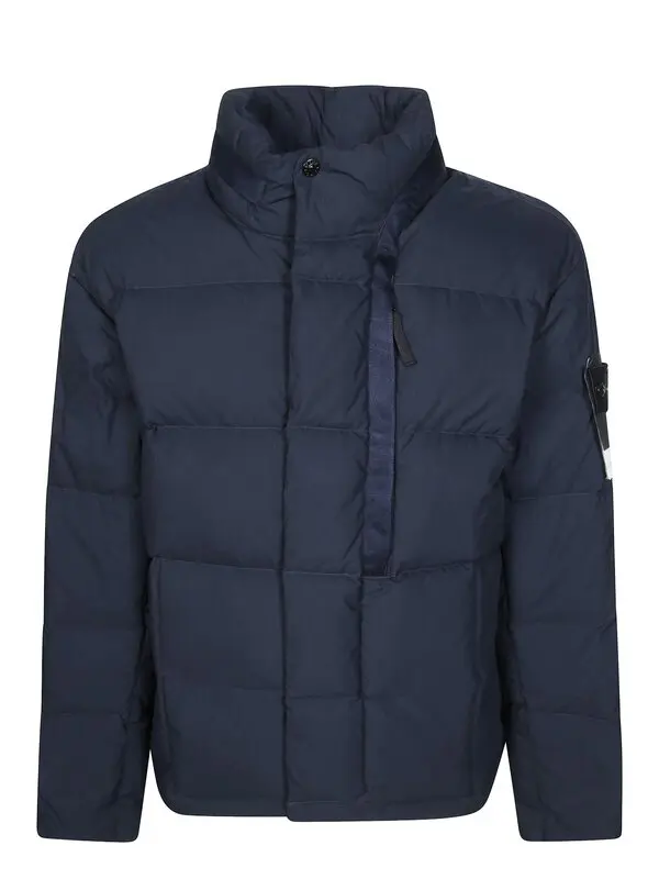 Stone Island Quilted Down Jacket - Blu