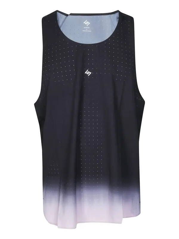 247 REPRESENT Perforated Running Singlet - Nero