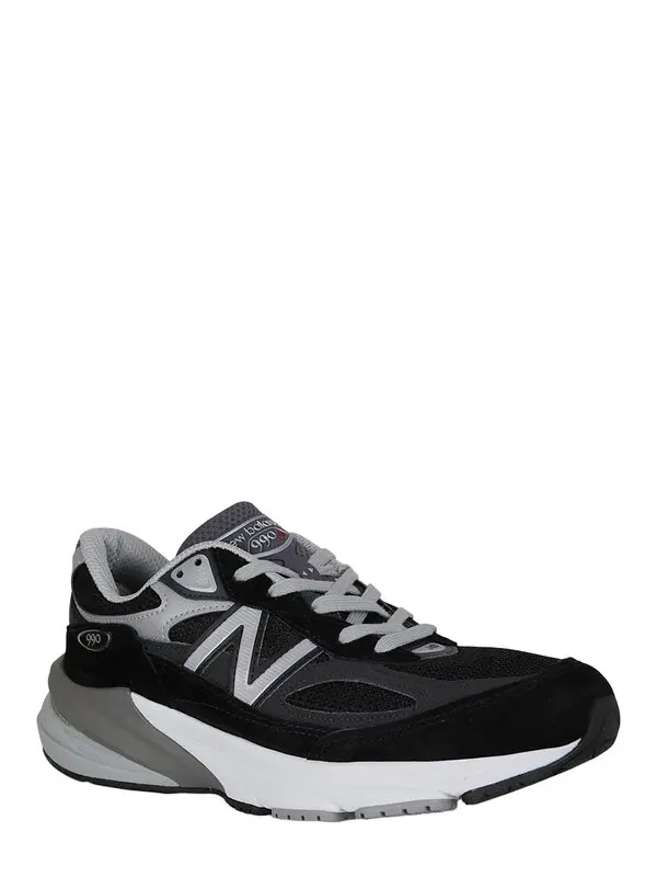 NEW BALANCE 990 Suede/mesh Lace-up Sneakers - Black