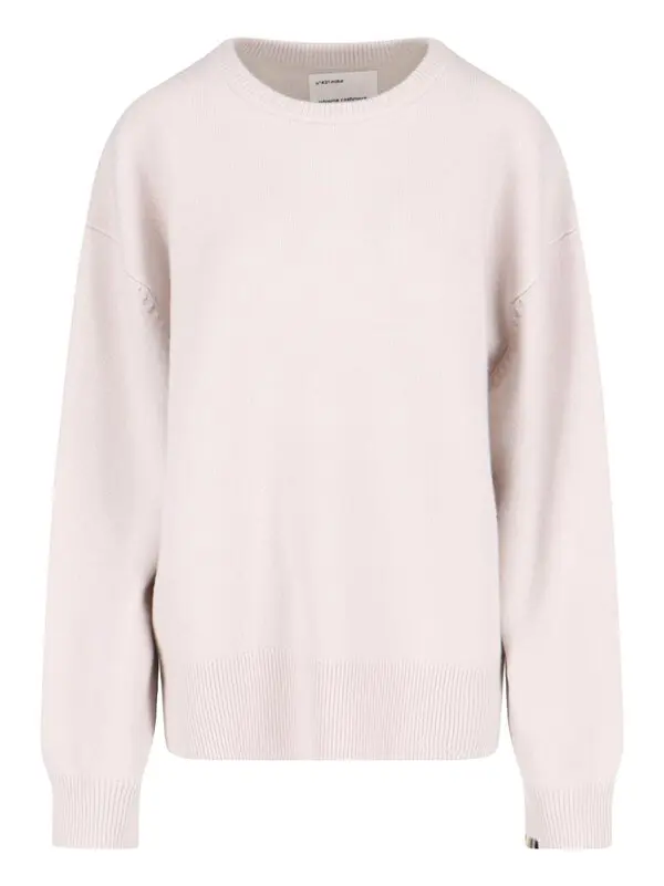 Extreme Cashmere Oversized Crewneck Sweater - White