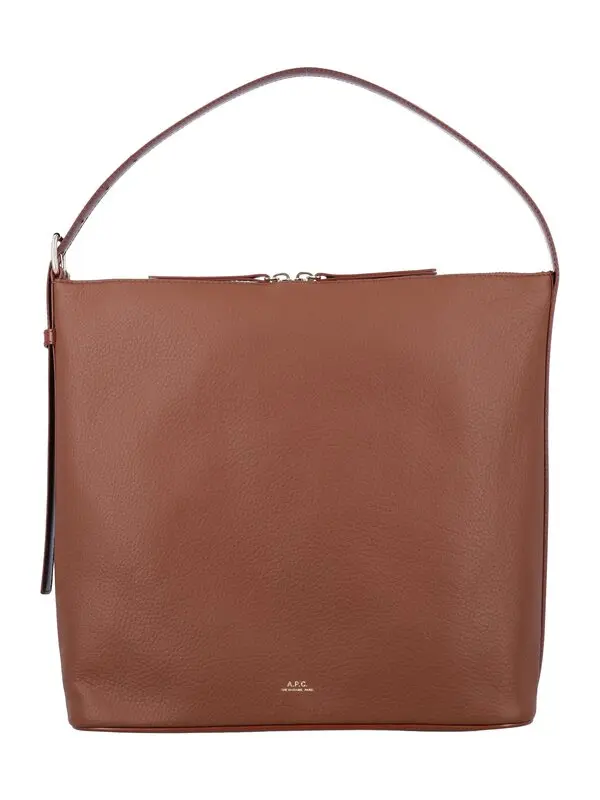 A.p.c. Vera Leather Shoulder Bag - Brown