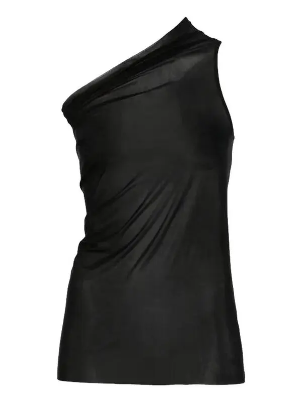 Rick Owens Athena One-shoulder T-shirt - Black