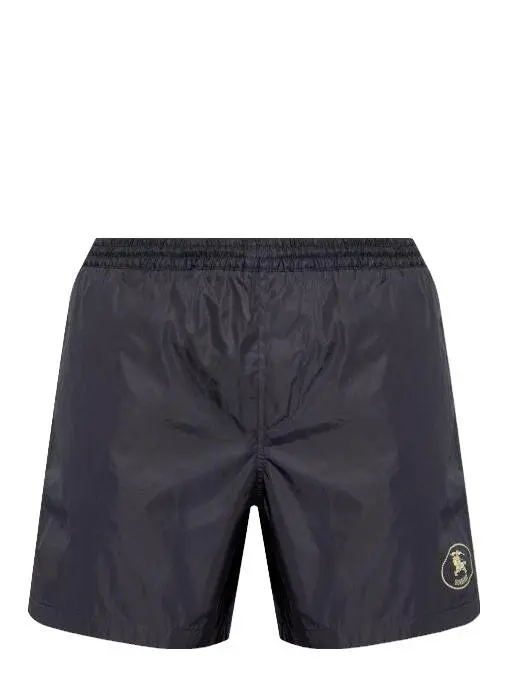 Burberry Drawstring Logo Detail Shorts - Black