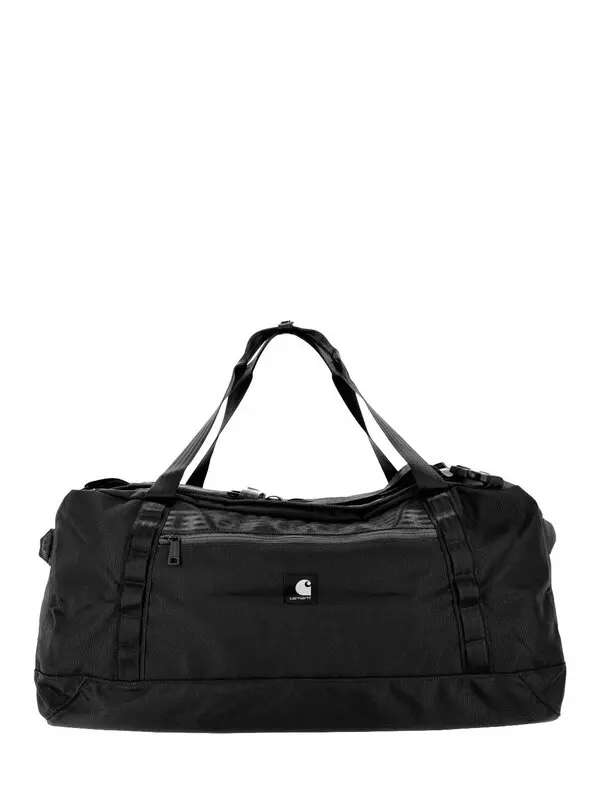 Carhartt Work In Progress Duffle Bag With Zip Closure And Adjustable Strap - Black
