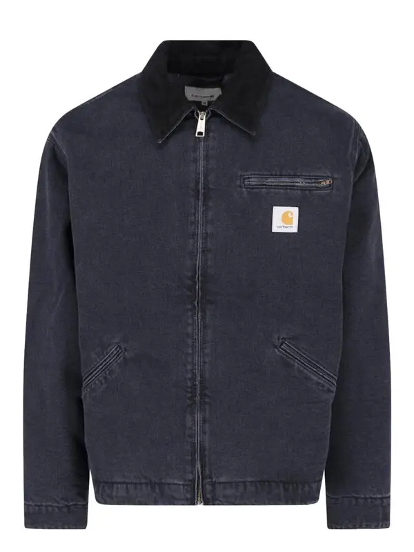 Carhartt Work In Progress Cotton Zip-front Work Jacket - Black