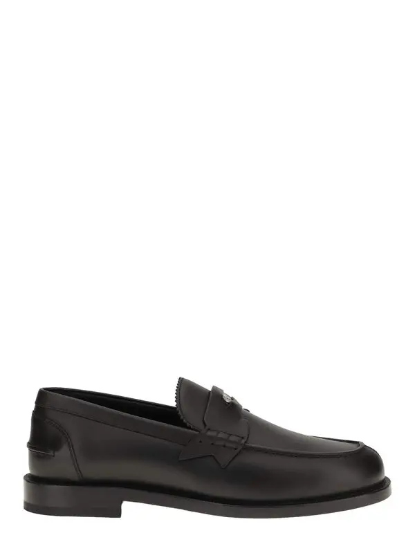 CHRISTIAN LOUBOUTIN Plato Leather Loafers - Black