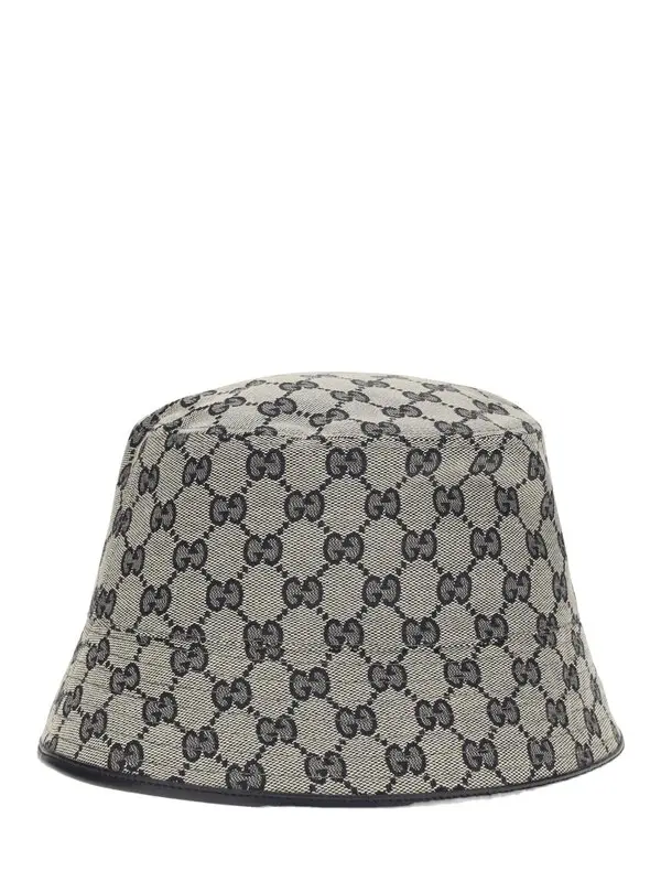 Gucci Gg Cotton Canvas Bucket Hat - Gray