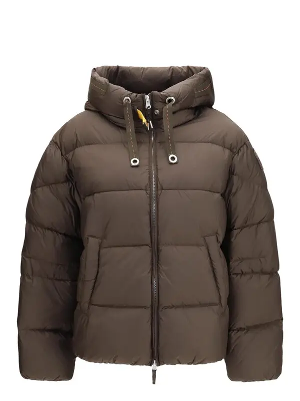 PARAJUMPERS Tilly Quilted Down Hooded Jacket - Brown