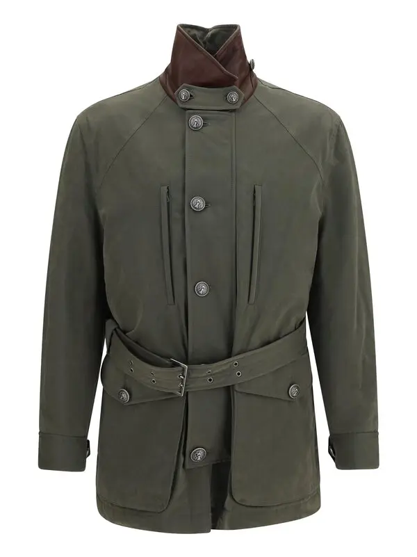 Brunello Cucinelli Belted Waterproof Jacket - Green