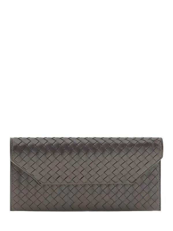 Bottega Veneta Intrecciato Nappa Wallet - Brown