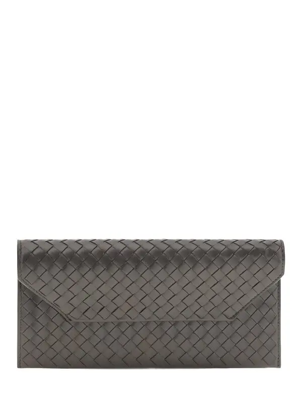 Bottega Veneta Intrecciato Nappa Wallet - Brown