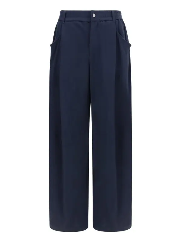 Brunello Cucinelli Sporty Wide-leg Trousers - Blue