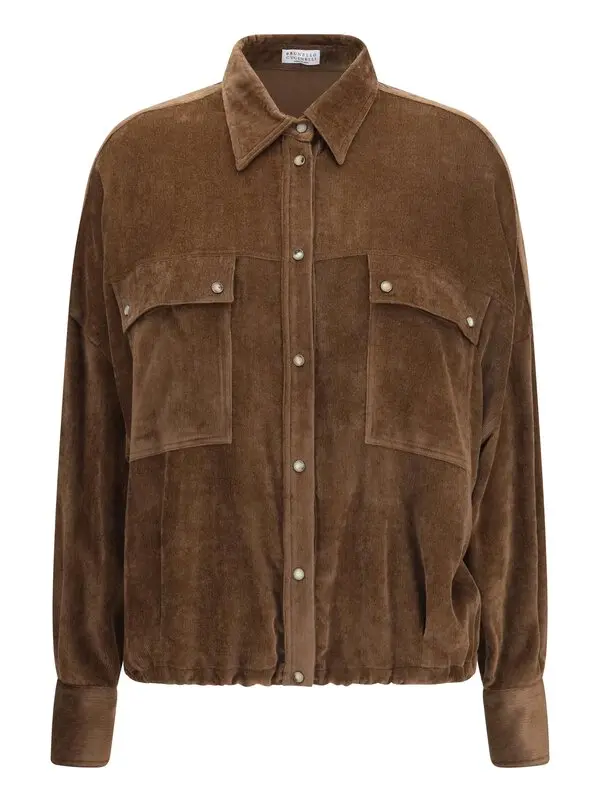 Brunello Cucinelli Corduroy Shirt - Brown