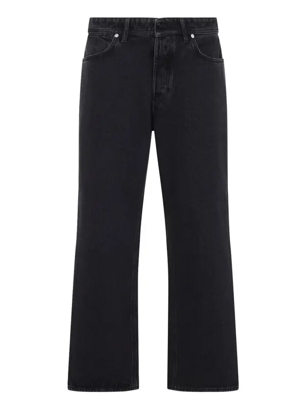 Stone Island Straight-leg Cotton Jeans - Black