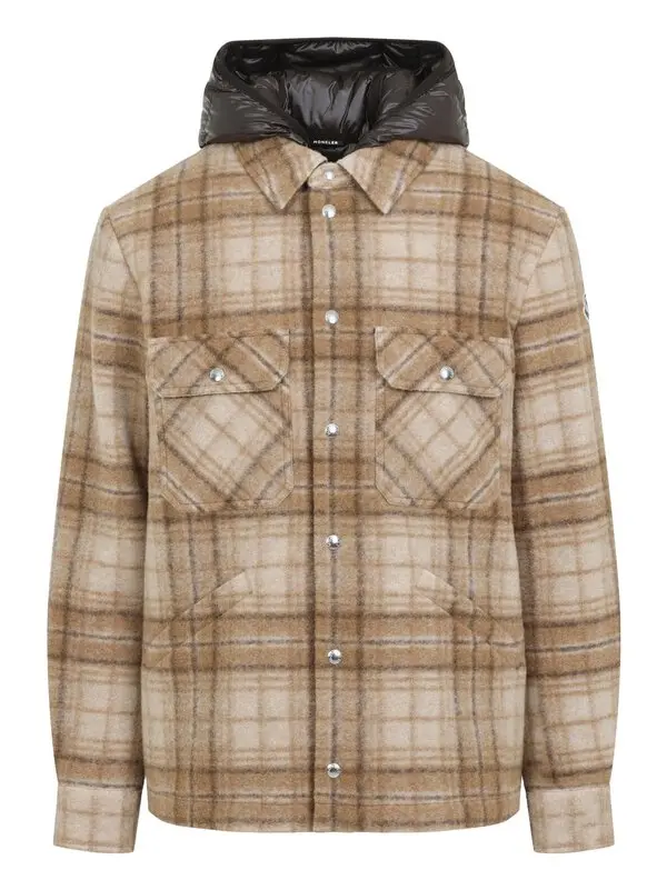 Moncler Nyvalin Layered Shirt Jacket With Down Gilet - Multicolor
