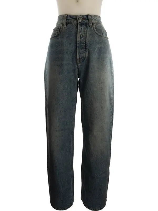 Miu Miu High Rise Wide Leg Jeans - Multicolor