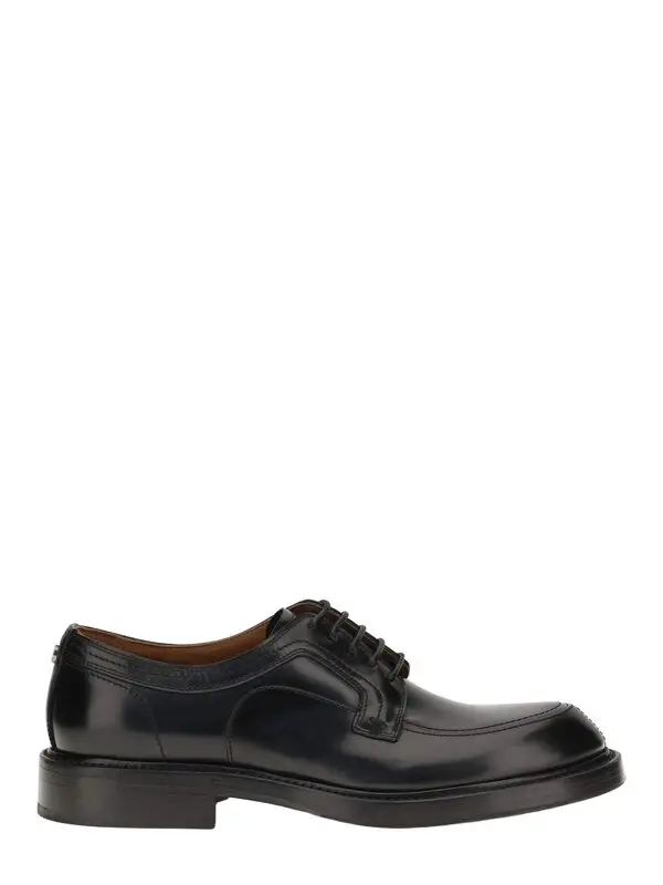 Dolce & Gabbana Calfskin Derby Shoes - Black