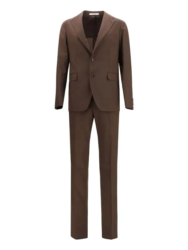 Tagliatore Virgin Wool Suit - Brown