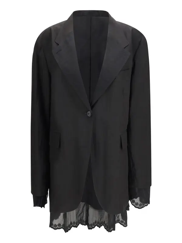 Our Legacy Reversible Drip Single Breasted Blazer - Black
