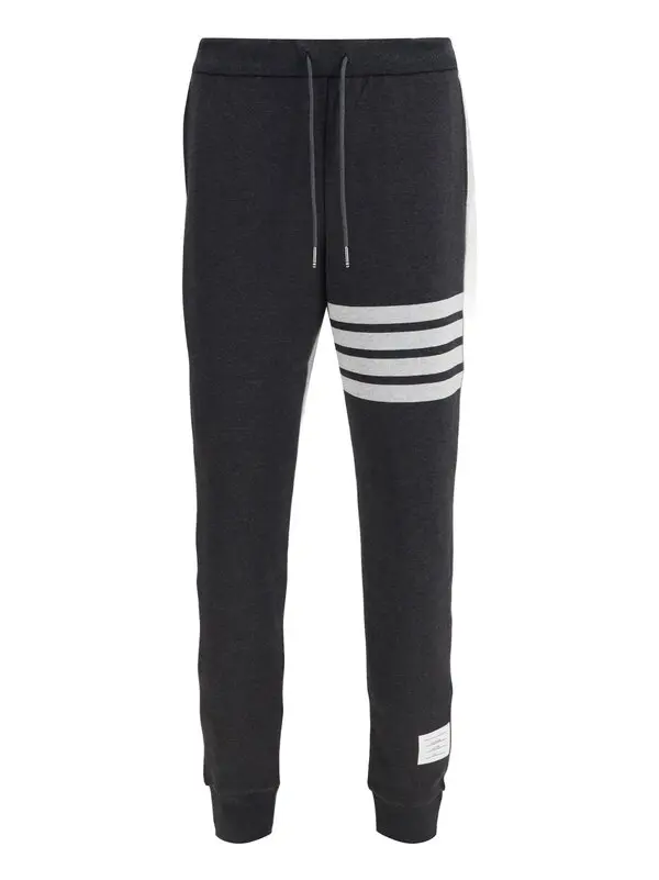 Thom Browne Loopback 4-bar Track Pants - Gray