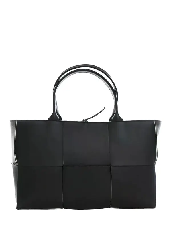 Bottega Veneta Medium Nappa Maxi Intrecciato Arco Tote Bag - Black